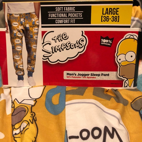 Pants | The Simpsons Homer Jogger Sleep Pant | Poshmark